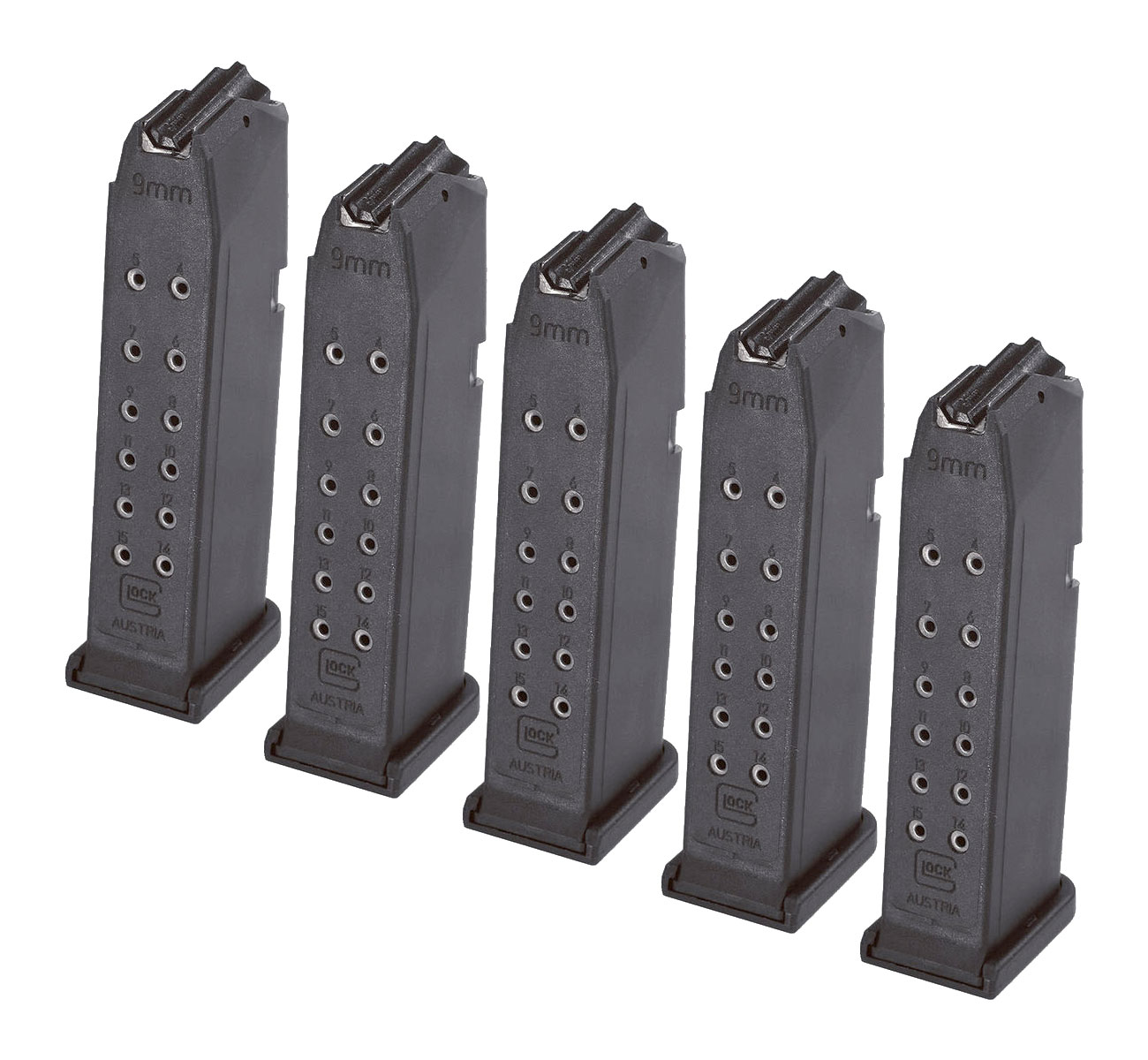 GLOCK G19 9mm Magazine 15rd 5 Pack | KYGUNCO