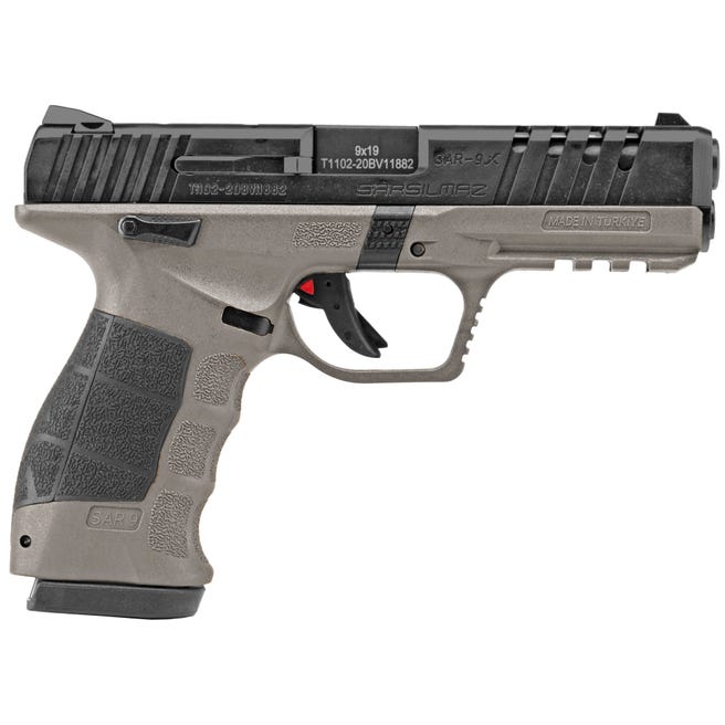 SAR USA SAR9X 9mm 4.4" 17rd Pistol - Black / Platinum | KYGUNCO