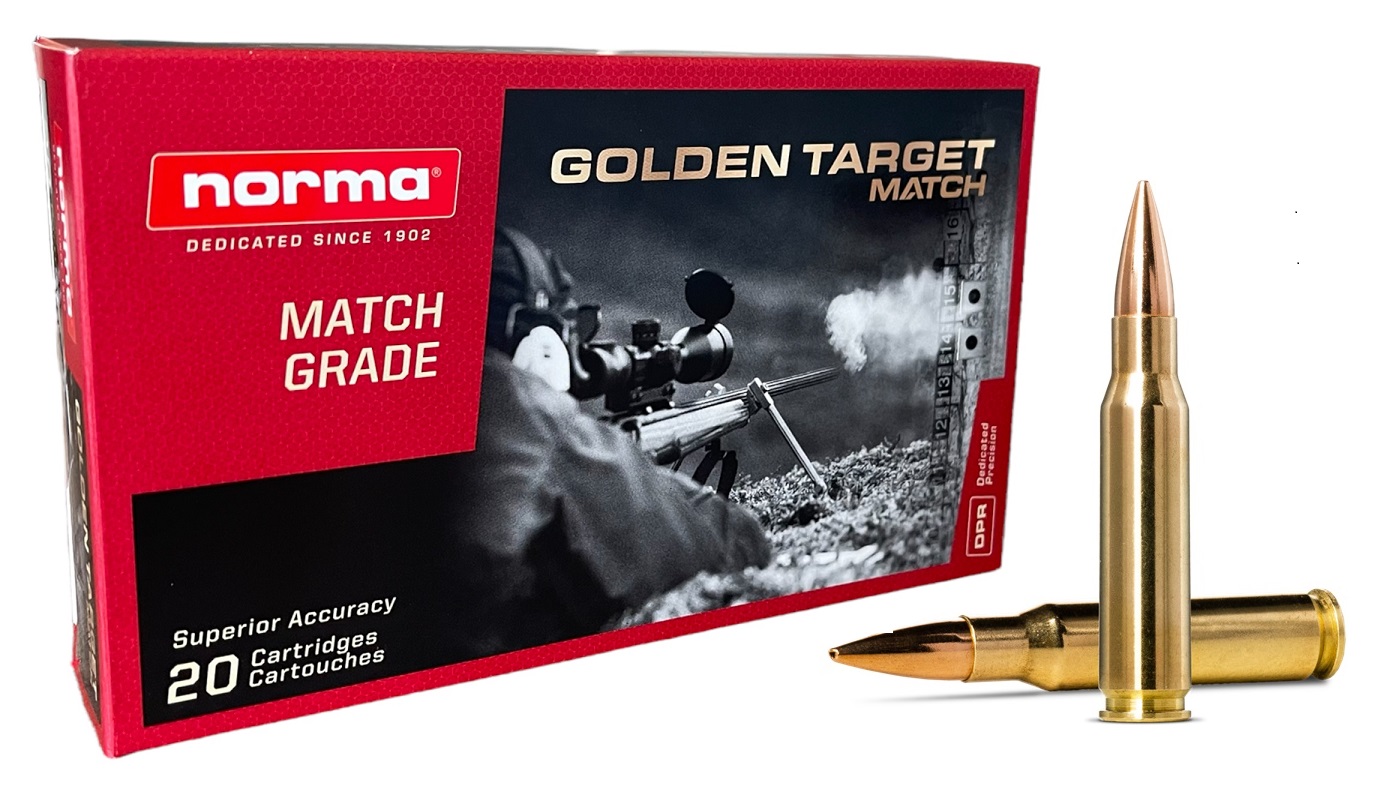 NORMA AMMO 338 Lapua 250Gr Golden Target BTHP 20rd | KYGUNCO