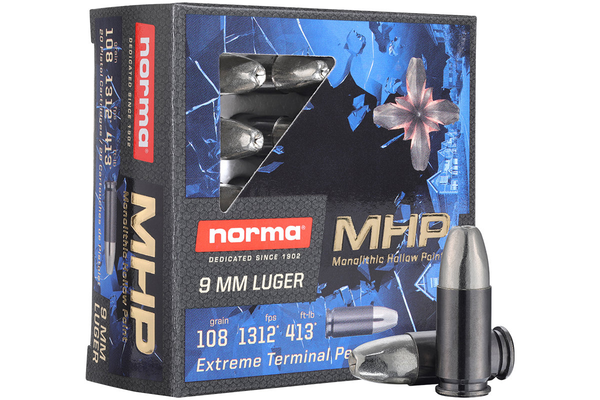 NORMA AMMO 9mm MHP-F Fragmenting 20rd | KYGUNCO