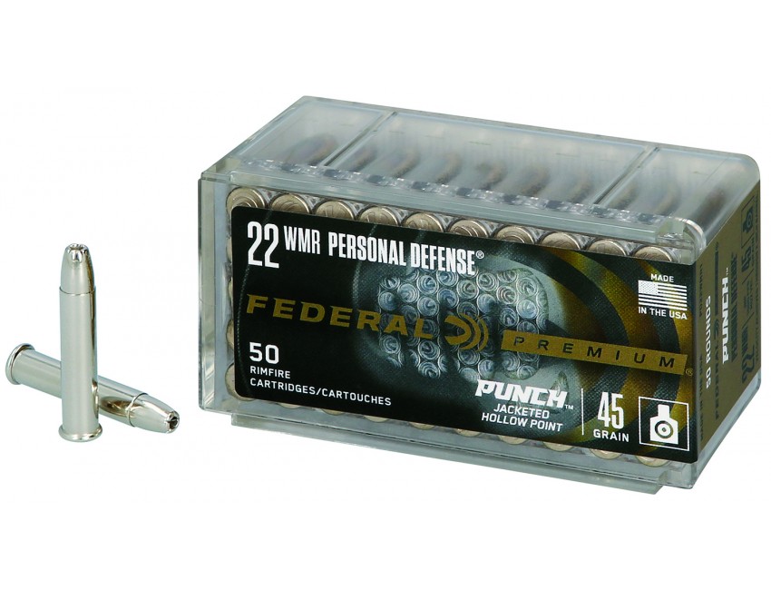 FEDERAL AMMO 22 Mag 45Gr JHP Personal Defense 50rd | KYGUNCO