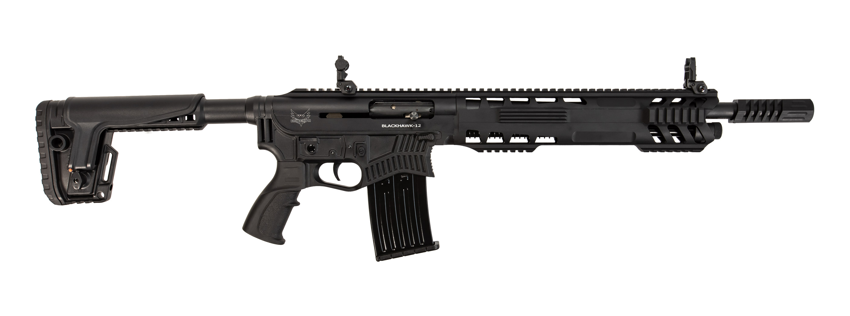 EMPEROR FIREARMS Blackhawk 12 Gauge 3" 18.5" 5+1 Mag Fed Semi-Auto ...