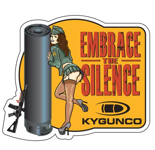 KYGUNCO Embrace The Silence Sticker | KYGUNCO