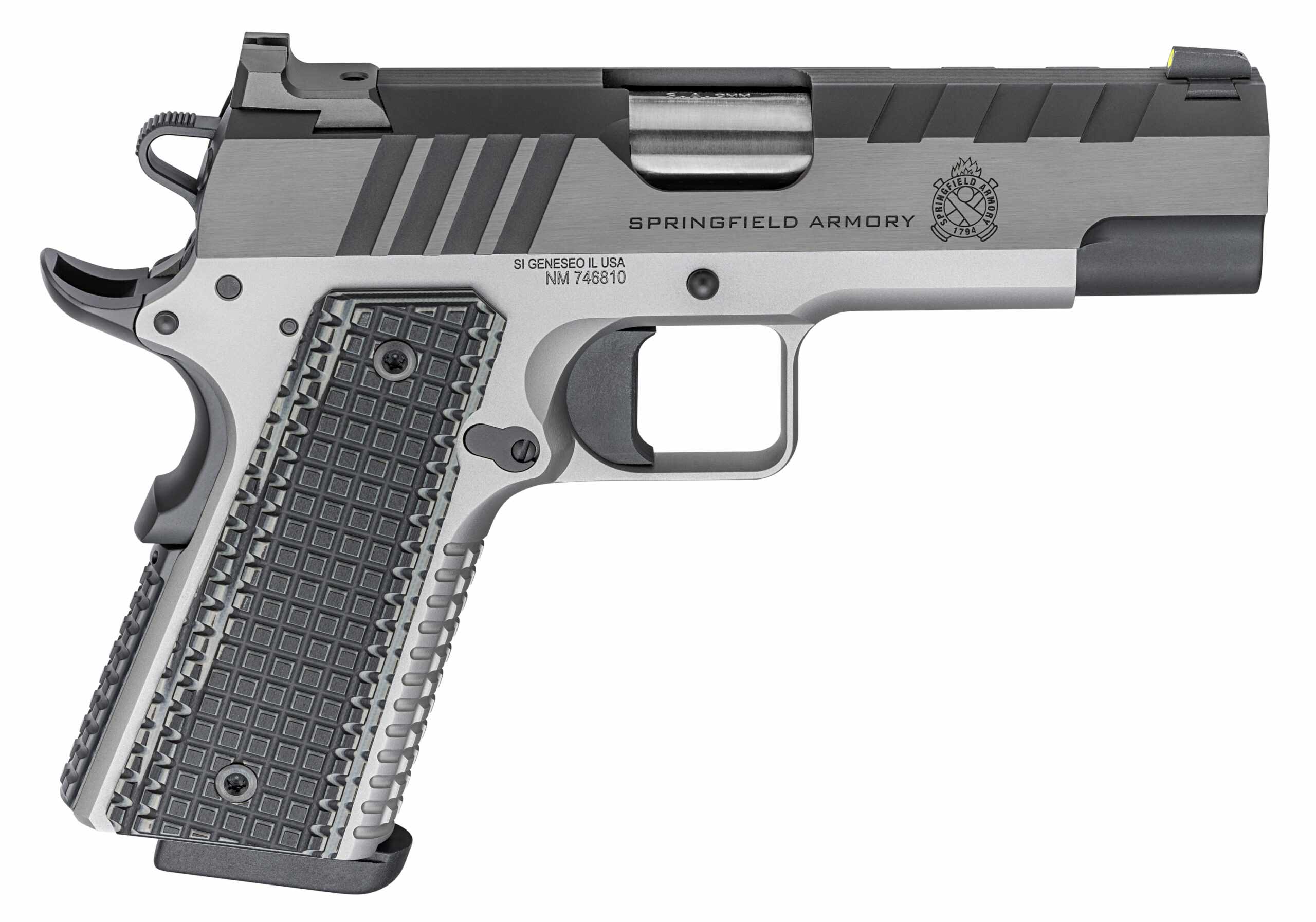 SPRINGFIELD ARMORY 1911 Emissary 9mm 4.25" 9rd Pistol - Two-Tone w/ VZ ...