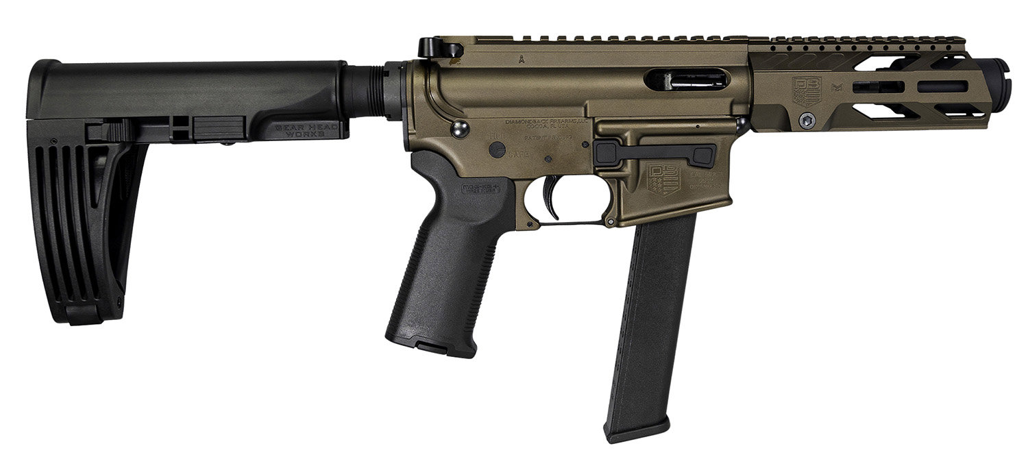 DIAMONDBACK FIREARMS DB9R 9mm 4" 32rd MdnghtBrnz Gearhead Tailhook Mod2 ...