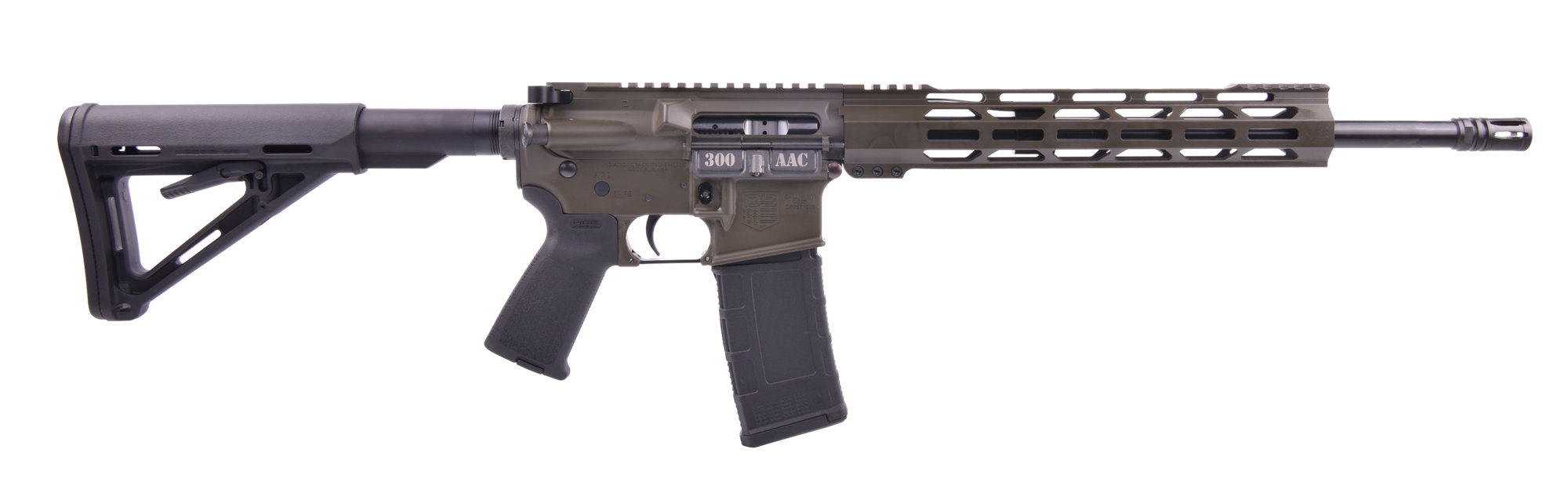 DIAMONDBACK FIREARMS Carbon DB15 300 AAC Blackout 16" OD Green 30rd ...