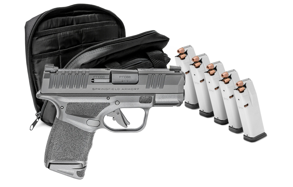 SPRINGFIELD ARMORY Hellcat 9mm 3" 13rd - Black Gear Up Package- 5 Mags ...