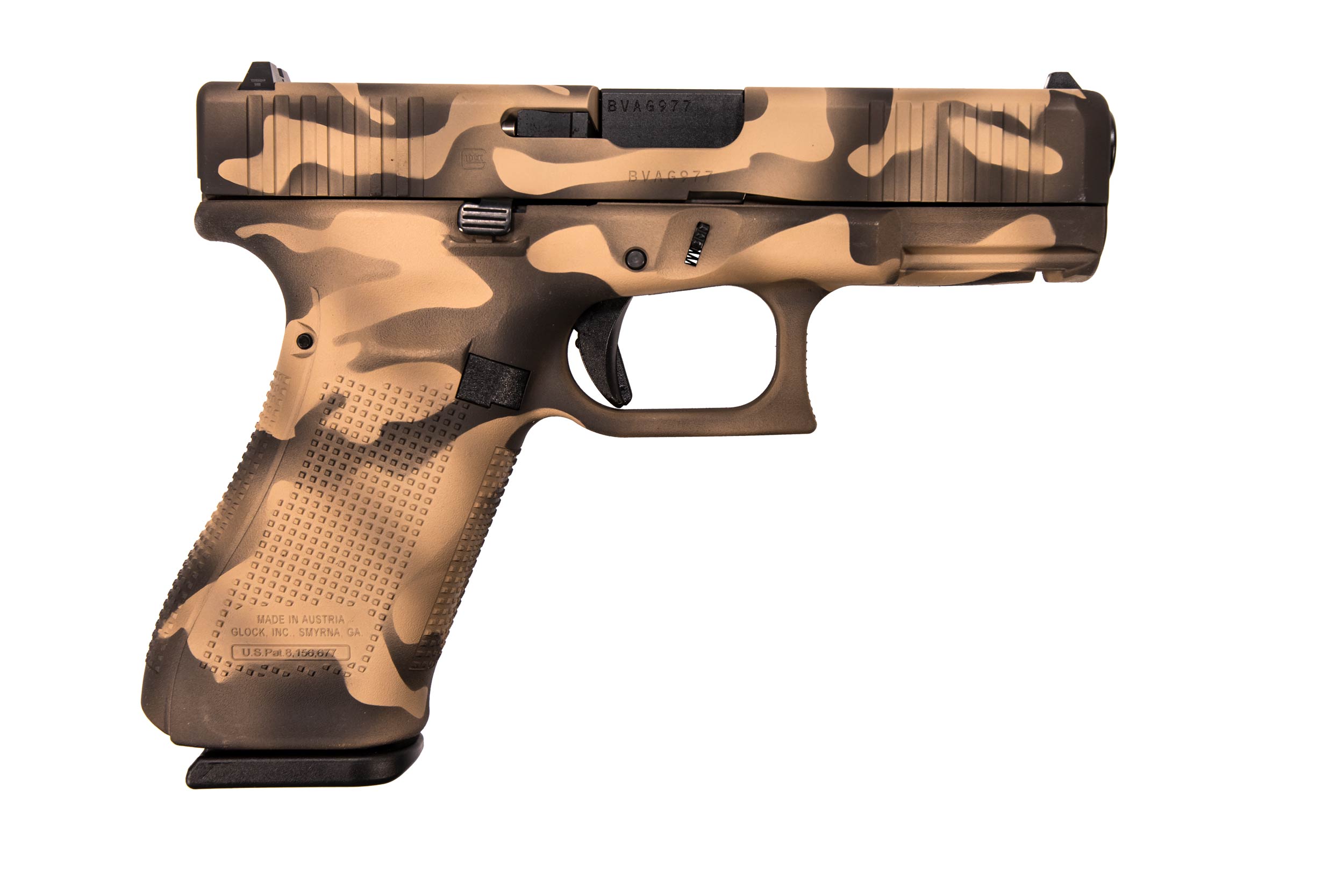 GLOCK G45 G5 HGA 9mm 4" 17rd Pistol - Sand Storm Camo | KYGUNCO