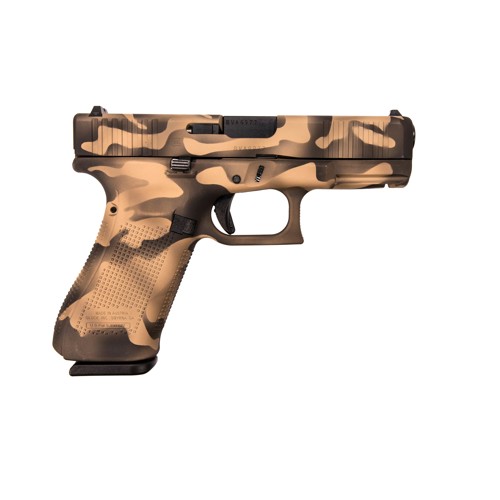 GLOCK G45 G5 HGA 9mm 4ʺ 17rd Pistol - Sand Storm Camo | KYGUNCO