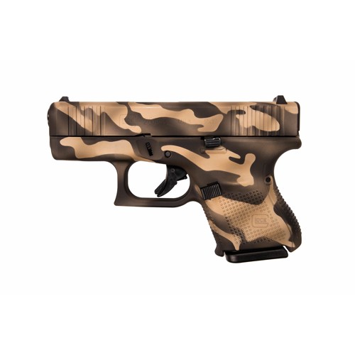 GLOCK G26 G5 HGA 9mm 3.5ʺ 10rd Pistol w/ Front Serrations - Sand Storm ...