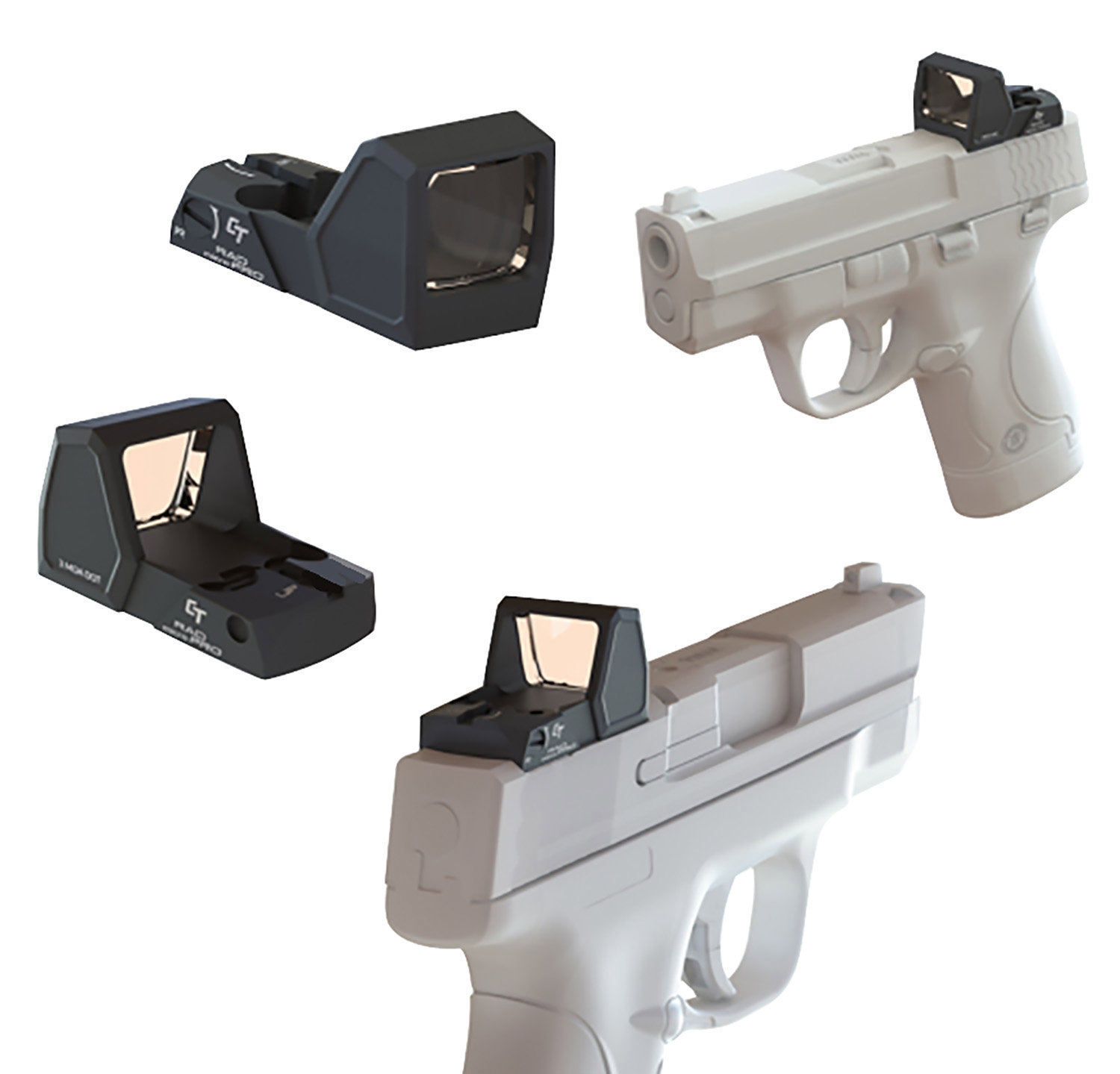 CRIMSON TRACE RAD Micro Pro Open Reflex 1x 3.0 MOA Red Dot | KYGUNCO