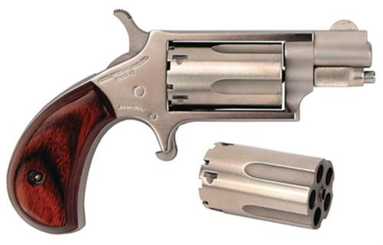 NAA Mini-Revolver Convertible 22 LR 1.1in Stainless 5rd » KYGUNCO