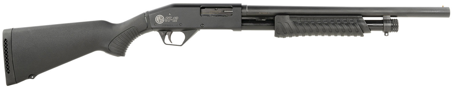 ROSSI ST-12 12 Gauge 3" 18.5" 4rd Pump Shotgun - Black | KYGUNCO