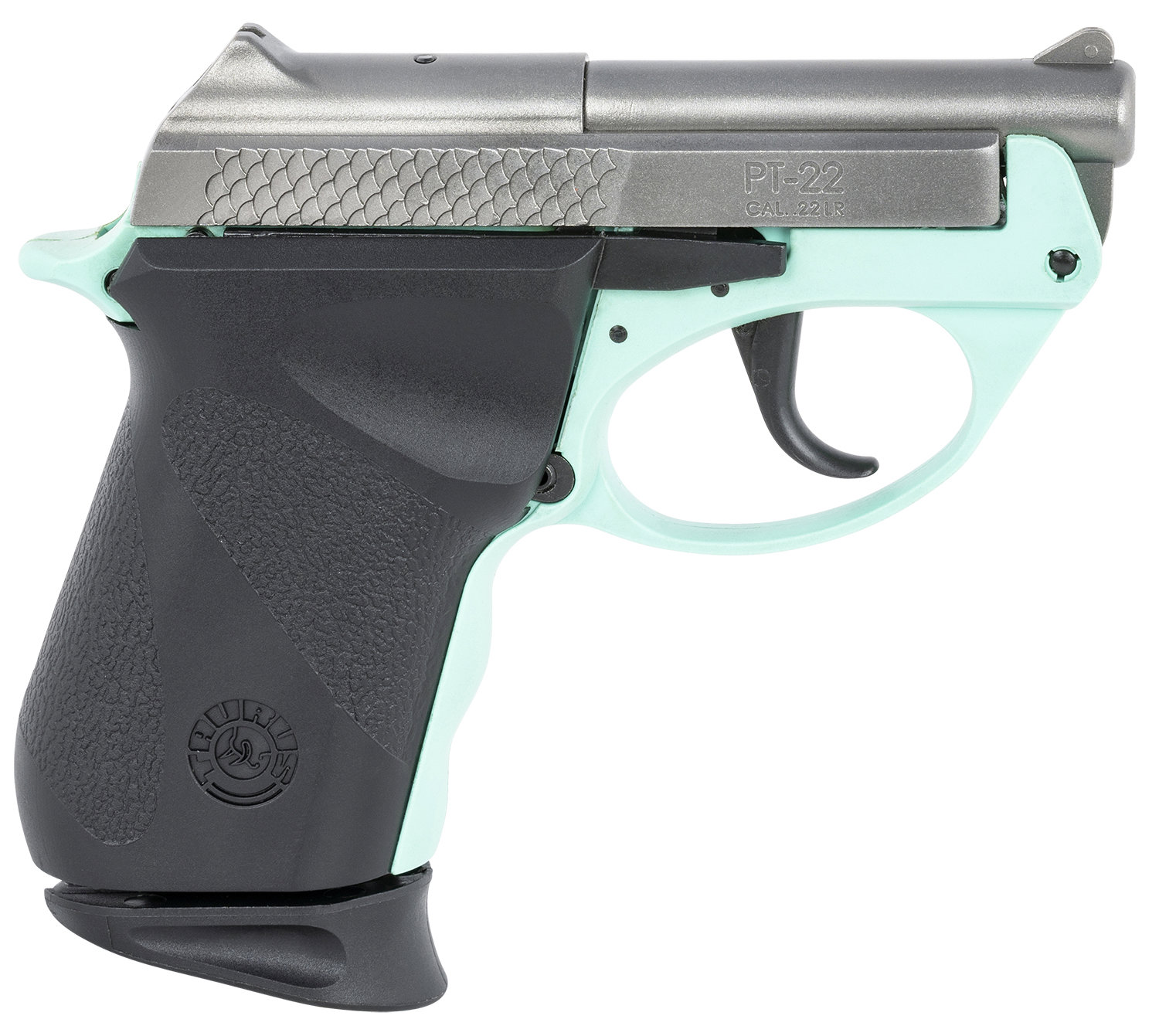 TAURUS PT-22 22 LR 2.8" 8rd Tip-Up Pistol w/ Manual Thumb Safety - Cyan ...