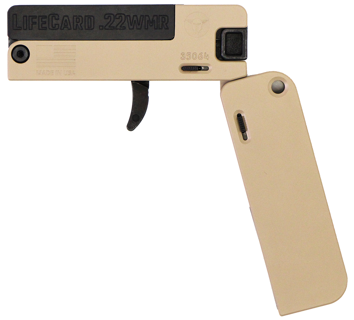 TRAILBLAZER FIREARMS Lifecard 22 Magnum 2.5" 1rd Folding Pistol - Tan ...