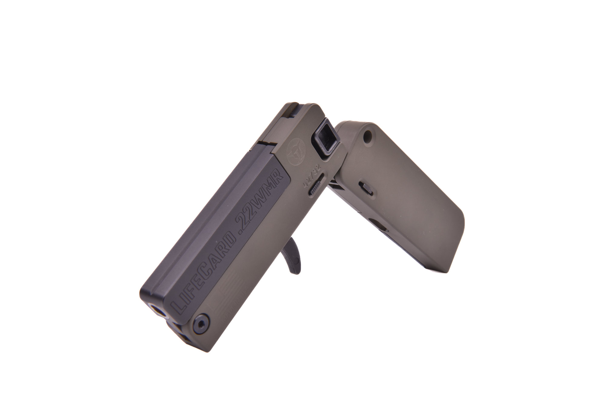 TRAILBLAZER FIREARMS Lifecard 22 Magnum 2.5" 1rd Folding Pistol - OD ...