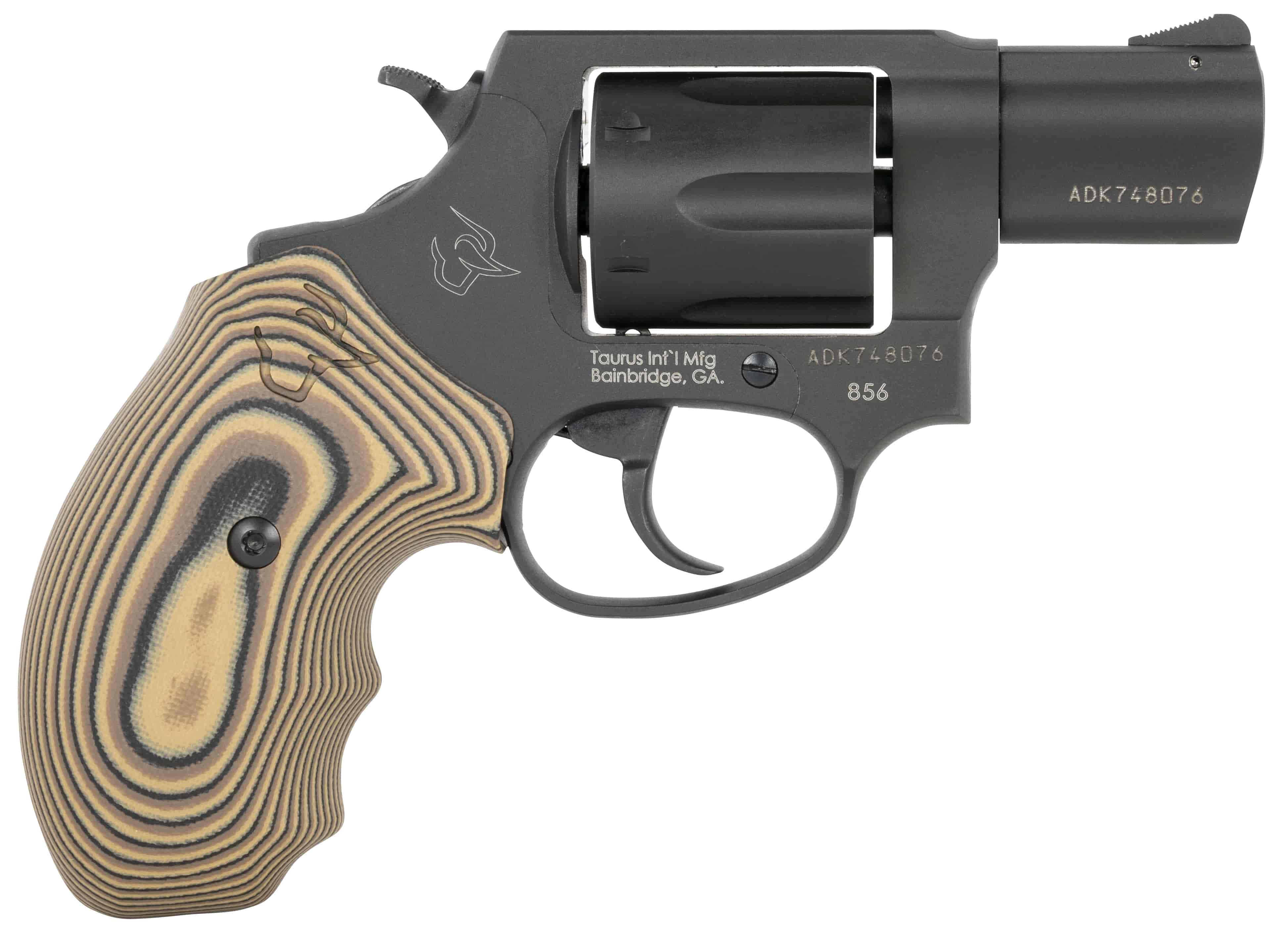 TAURUS 856 38 Special 2" 6rd Revolver - Black / CZ Cyclone Grips | KYGUNCO