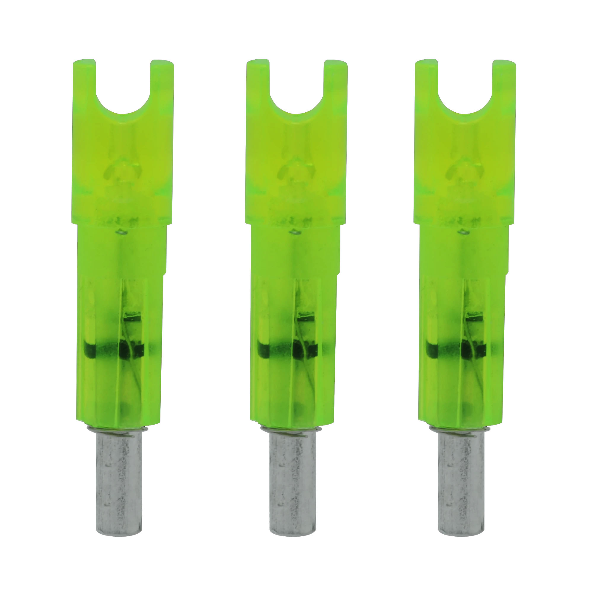 LUMENOK Lighted Crossbow Bolt Nock .300 Green 3 Pack | KYGUNCO