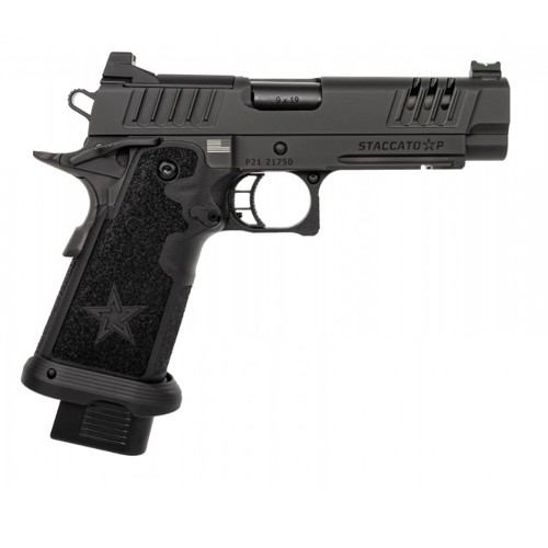 STACCATO-P 9mm 4.4ʺ 17rd Curved Trigger - Black | KYGUNCO