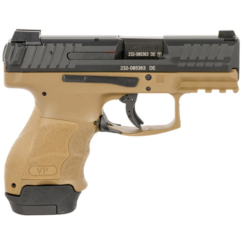 HK VP9SK Subcompact 9mm 3.39ʺ FDE 15rd/12rd Semi-Auto Pistol - FDE ...