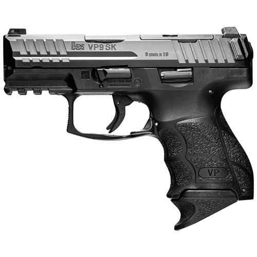 HK USA VP9SK Subcompact 9mm 3.39ʺ 12/15rd Optic Ready Pistol | Black ...