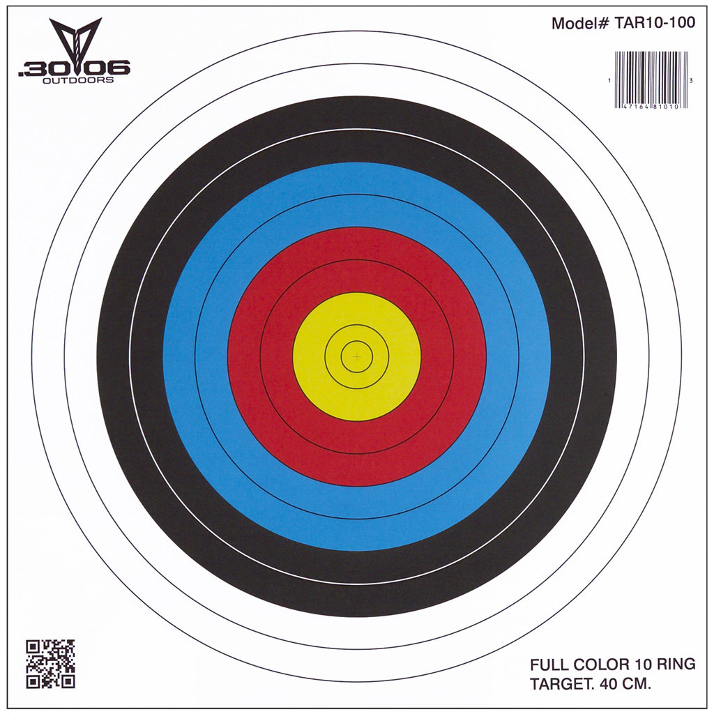 30-06 OUTDOORS Paper Targets 40 cm 10 Ring 100pk Assorted » KYGUNCO
