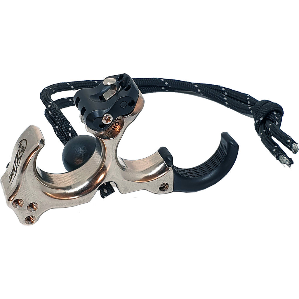 TRUBALL ARCHERY Honey Badger Claw Flex 3Finger Quick Slvr Brass Lg ...