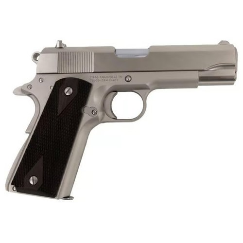 TISAS 1911 A1 Tank Commander 9mm 4.25ʺ 9rd - Nickel/Chrome | KYGUNCO