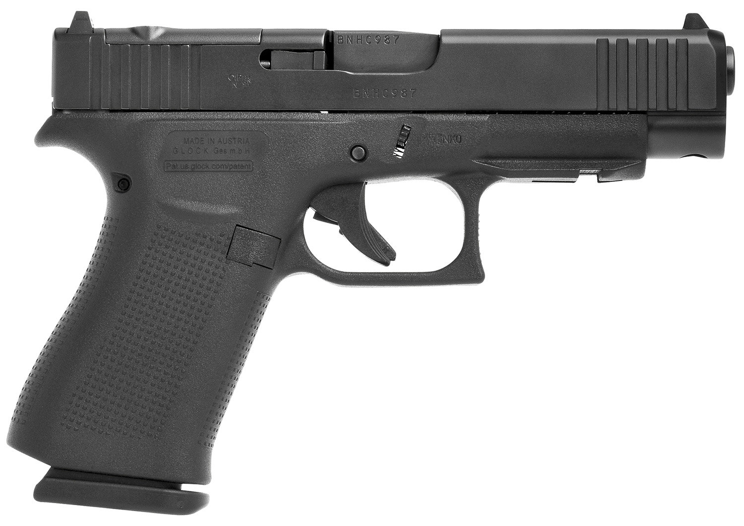 GLOCK G48 Compact MOS 9mm 4.17" 10rd Optic Ready Pistol - Serrated ...