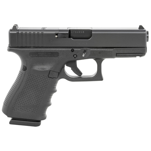 GLOCK G19 G4 MOS 9mm 4.02ʺ 15rd Optic Ready Pistol - Black | KYGUNCO
