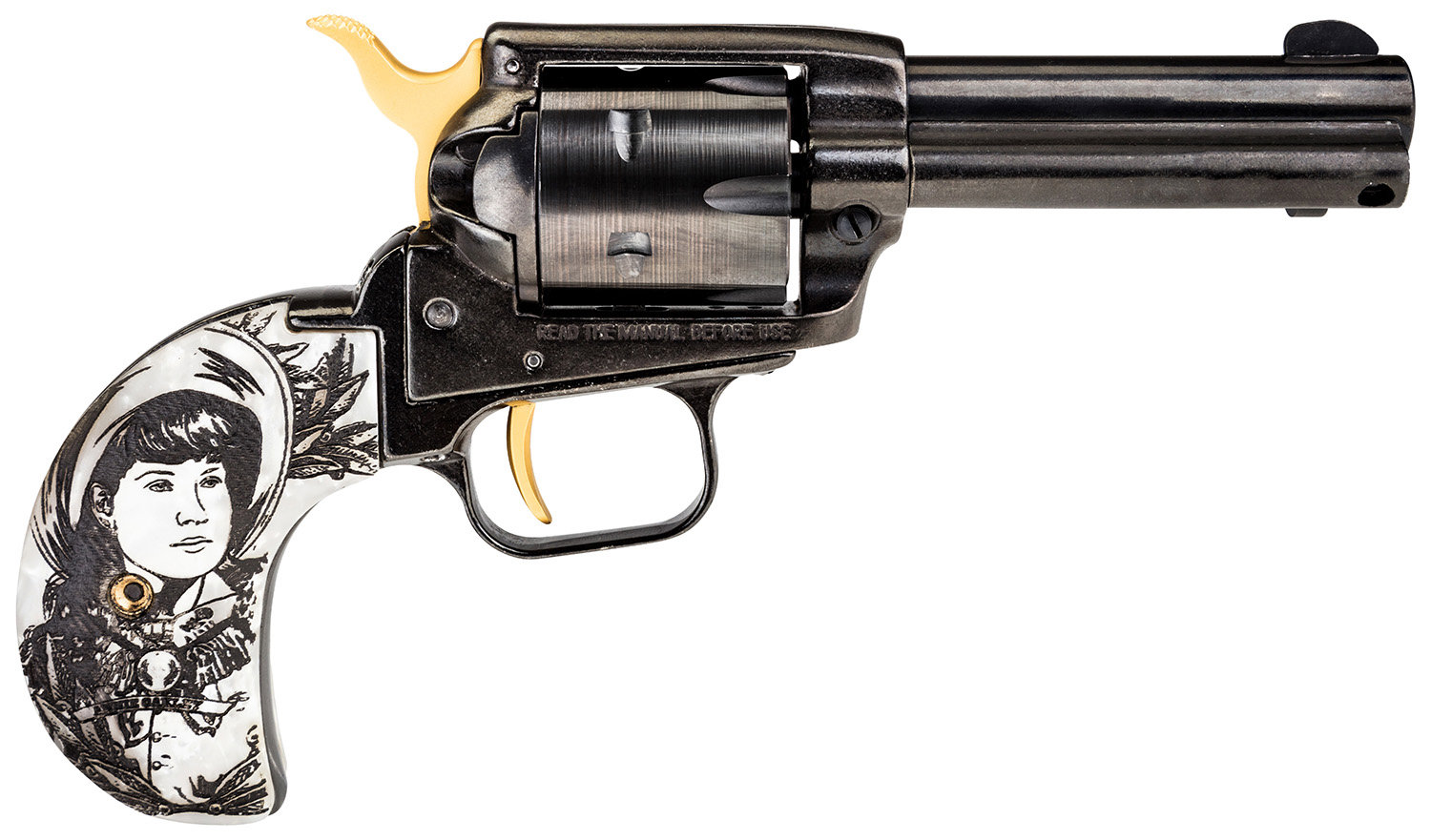 HERITAGE Rough Rider 22LR 3.5" 6rd Revolver - Annie Oakley Grips | KYGUNCO