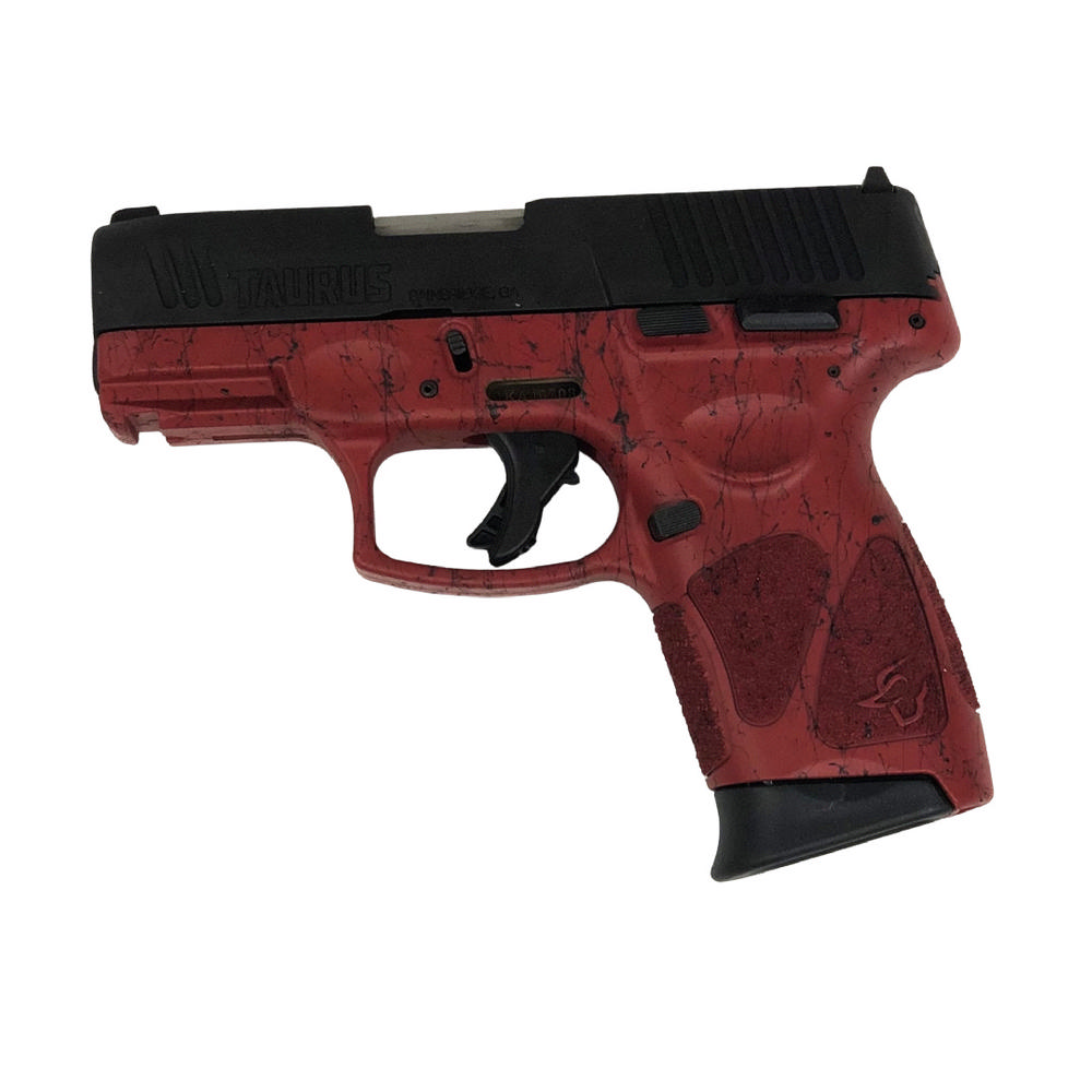 TAURUS G3C 9mm 3.26" 10+1 Pistol - Ruby Red Splatter Frame | KYGUNCO