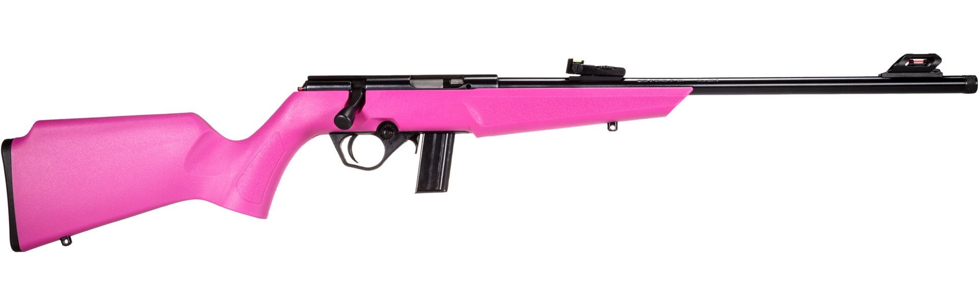 ROSSI RB22 Compact 22LR 16.5" 10rd Bolt Rifle - Black / Pink | KYGUNCO
