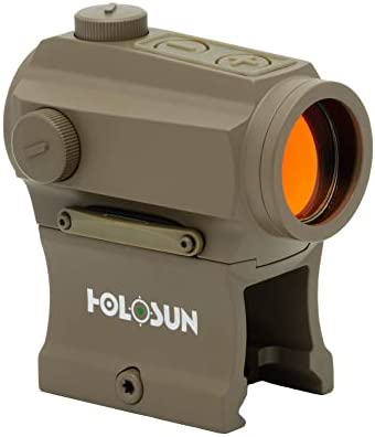 HOLOSUN Elite 1x 2MOA Green Dot Rifle Sight - FDE | KYGUNCO