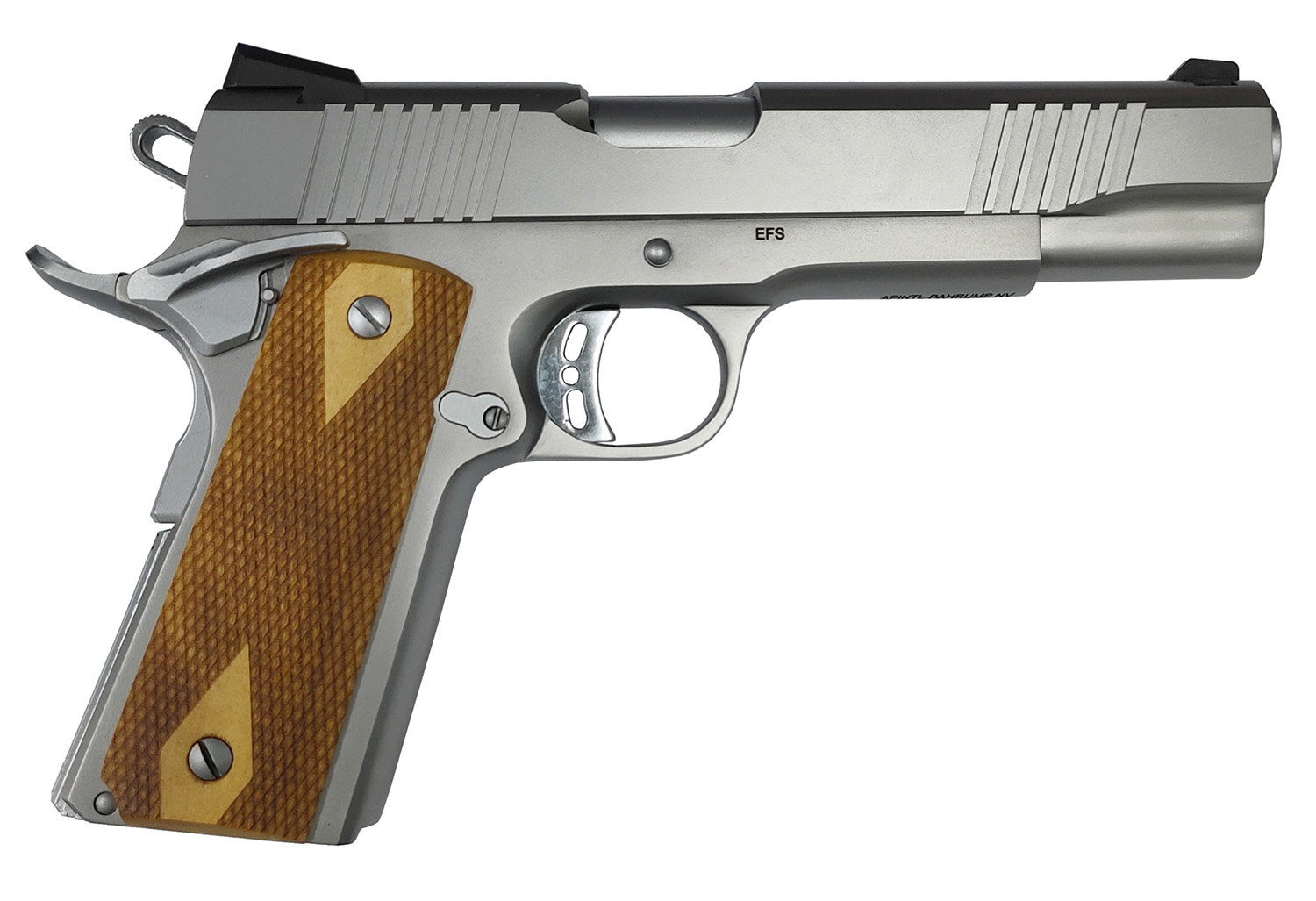 ROCK ISLAND M1911-A1 Rock 10mm 5" 8rd Pistol - Stainless / Wood | KYGUNCO