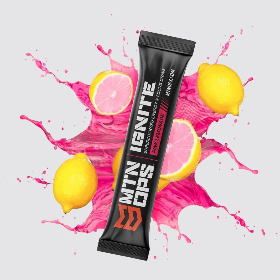 MTN OPS Ignite Sampler Single-Use Pack Energy & Focus Drink - Pink ...