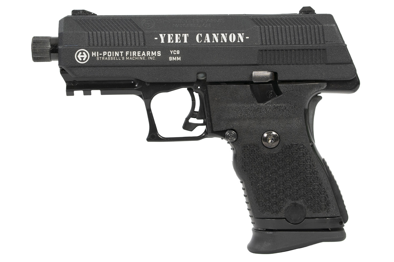 HI-POINT YC9 9mm 4.12" Threaded Barrel 10rd Yeet Cannon Slide Pistol ...