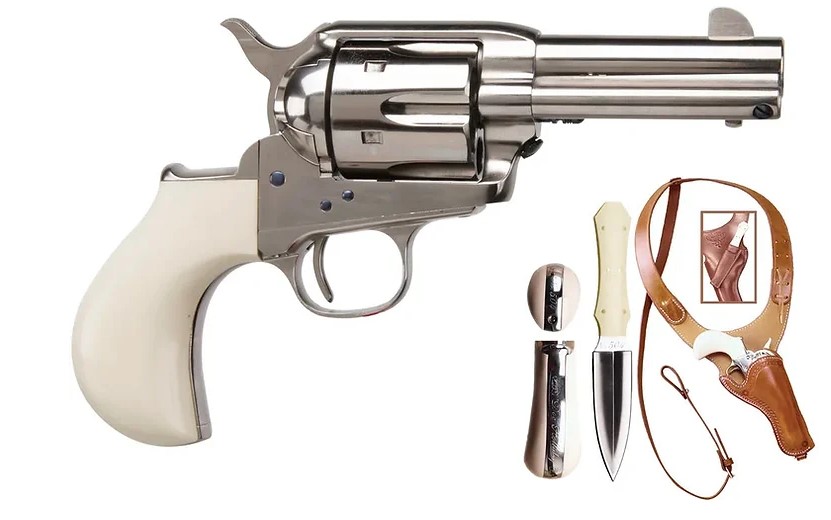 CIMARRON Doc Holiday 45 LC 3.5" 6rd - Stainless - Revolvers at ...