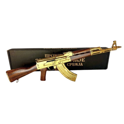 ZASTAVA ZPAPM70 7.62x39 16.25ʺ 30rd Semi-Auto AK47 Rifle - 24k Gold ...
