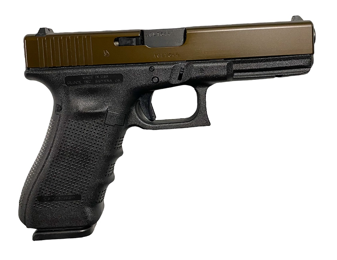 GLCOK G17 G4 9mm 4.49" 17rd Pistol - Polished PVD Bronze - TALO EXCLUSIVE | KYGUNCO
