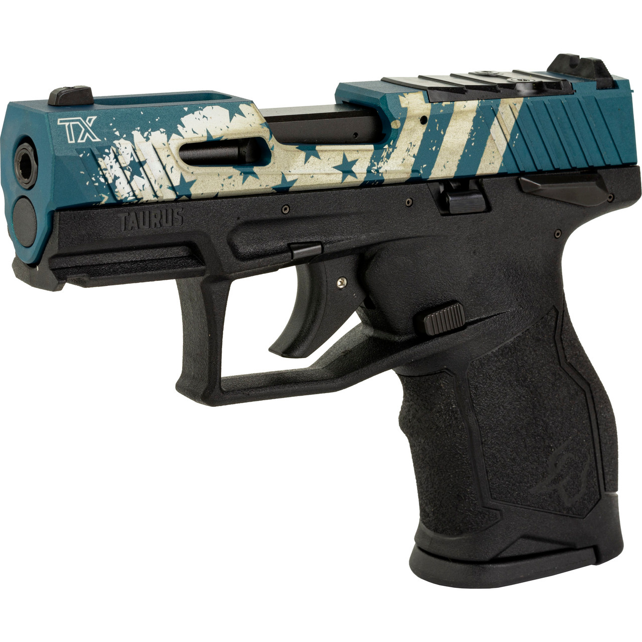 TAURUS TX22 Compact 22LR 3.6ʺ 13rd Optic Ready Pistol - Blue US Flag ...