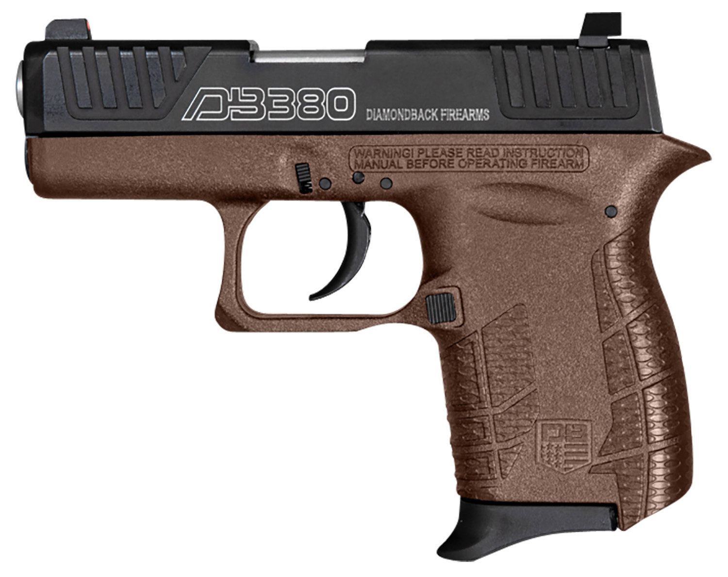 DIAMONDBACK FIREARMS G4 380 ACP 2" 6rd Pistol - Black / Midnight Bronze ...