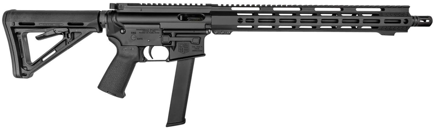 DIAMONDBACK FIREARMS DB9R 9mm 16" 32rd Semi-Auto Rifle - Black | KYGUNCO