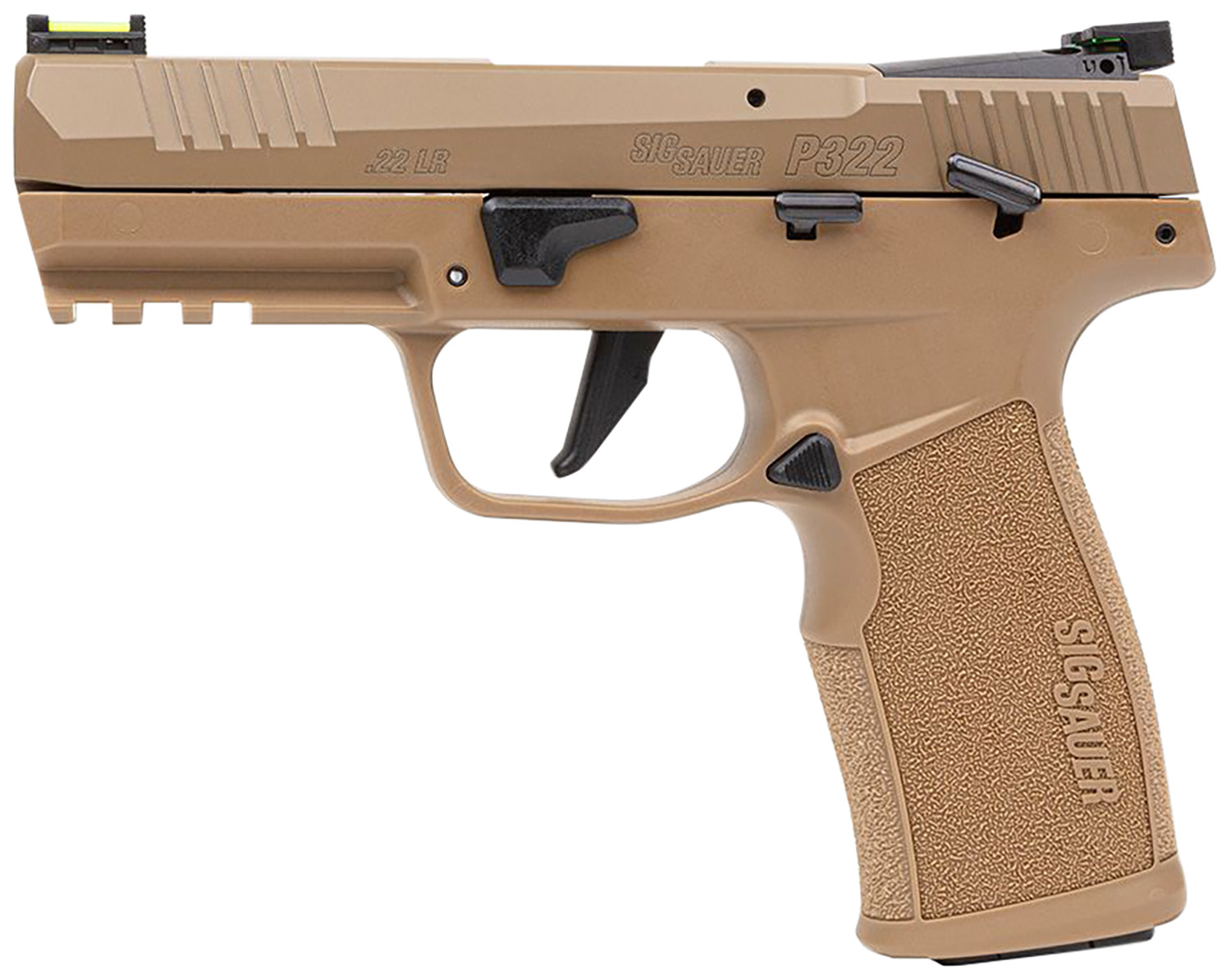 SIG SAUER P322 Compact 22 LR 4" 20rd Optic Ready Pistol - Coyote | KYGUNCO