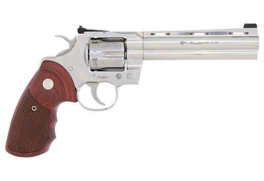 COLT Python 357 Mag / 38 Special 6" 6rd Revolver - Stainless | Walnut ...