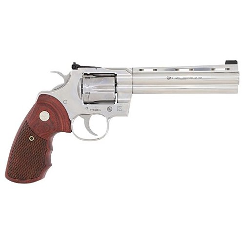 COLT Python 357 Mag / 38 Special 6ʺ 6rd Revolver - Stainless | Walnut ...