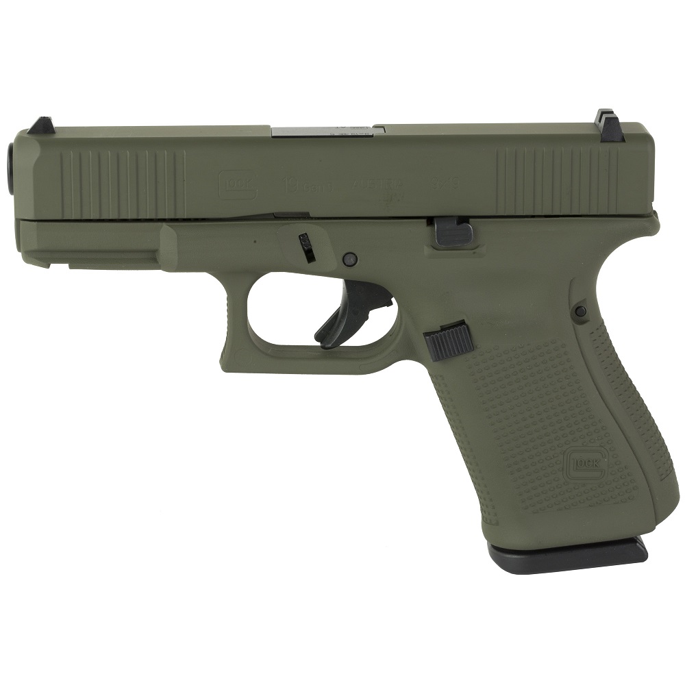 GLOCK G19 G5 9mm 4.02" 15rd Pistol | OD Green | KYGUNCO