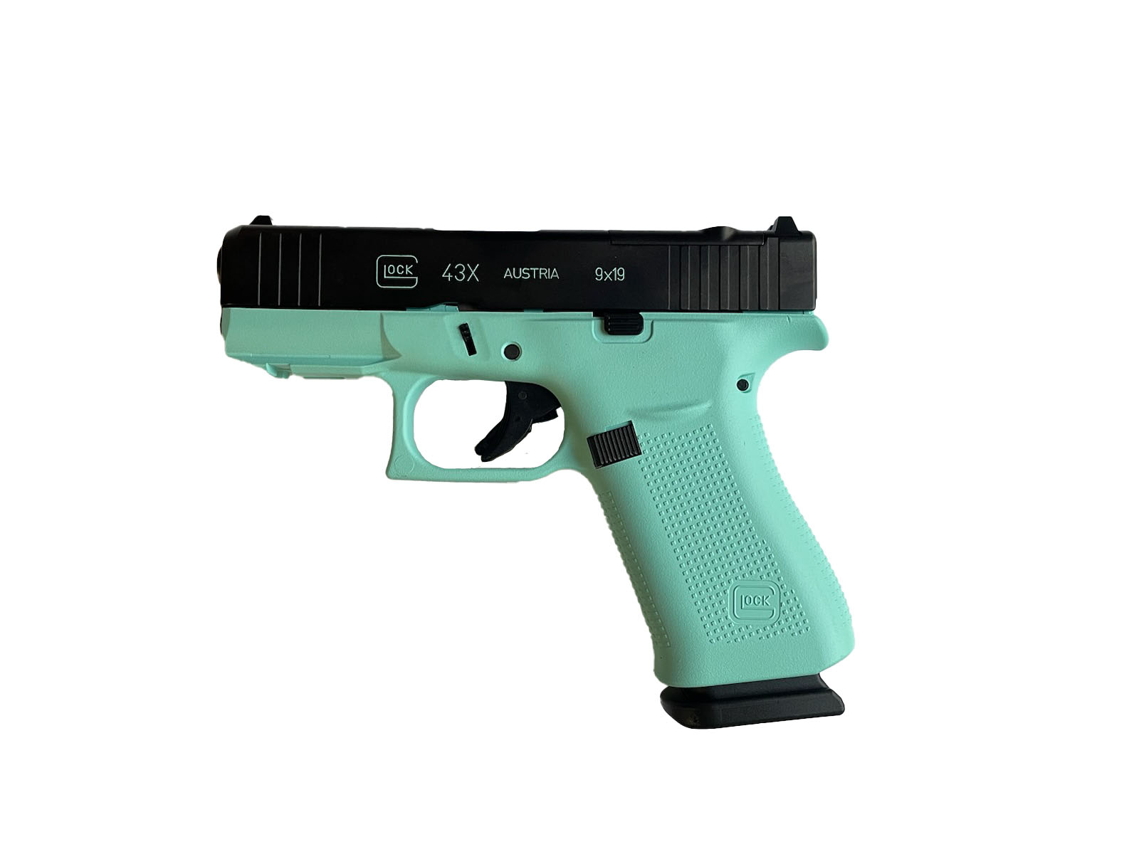 GLOCK G43X MOS 9mm 3.39" 10rd Optic Ready Pistol | Custom Audrey Frame ...