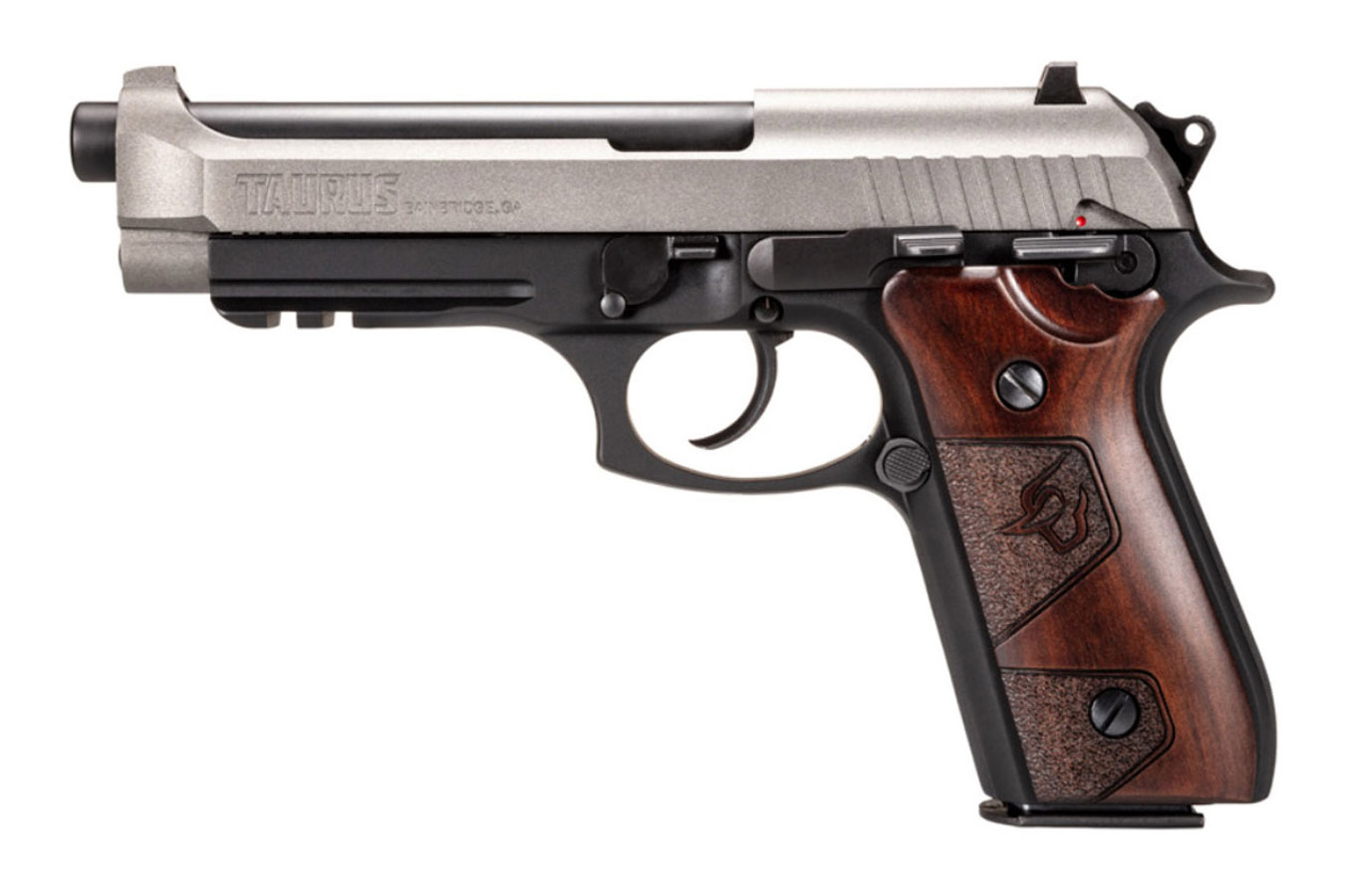 TAURUS PT92 9mm 5" 17rd Pistol - Two-Tone | Wood Grips | KYGUNCO