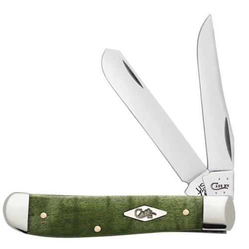 CASE KNIVES Green Curly Maple Mini Trapper (7207 SS) | KYGUNCO